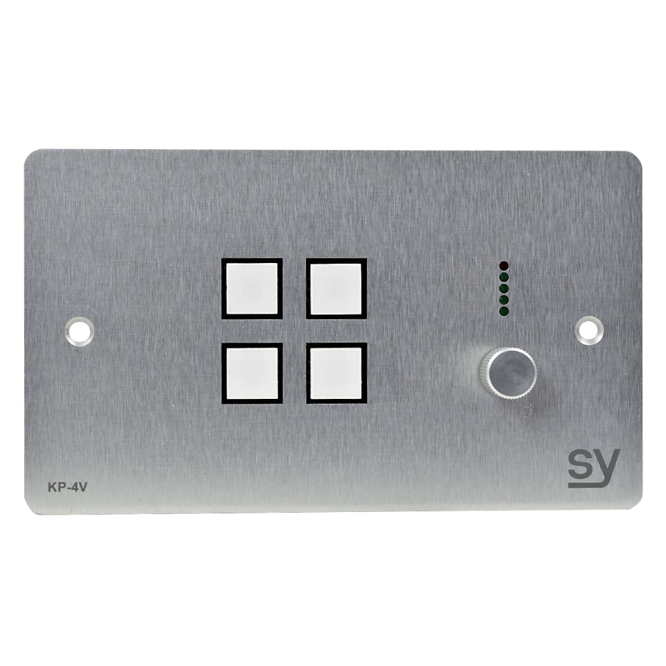 UK 4 Button Keypad Controller With Rotary Volume Control. Tri-colour ...
