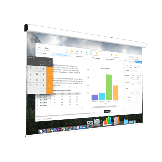 Screen International Major VA 350cm x 197cm, 16/9 Format Non Tensioned ...